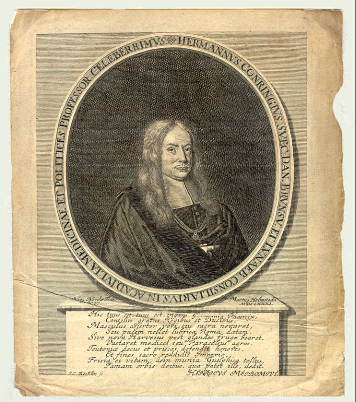 Kupferstich, Porträt, Hermann Conring