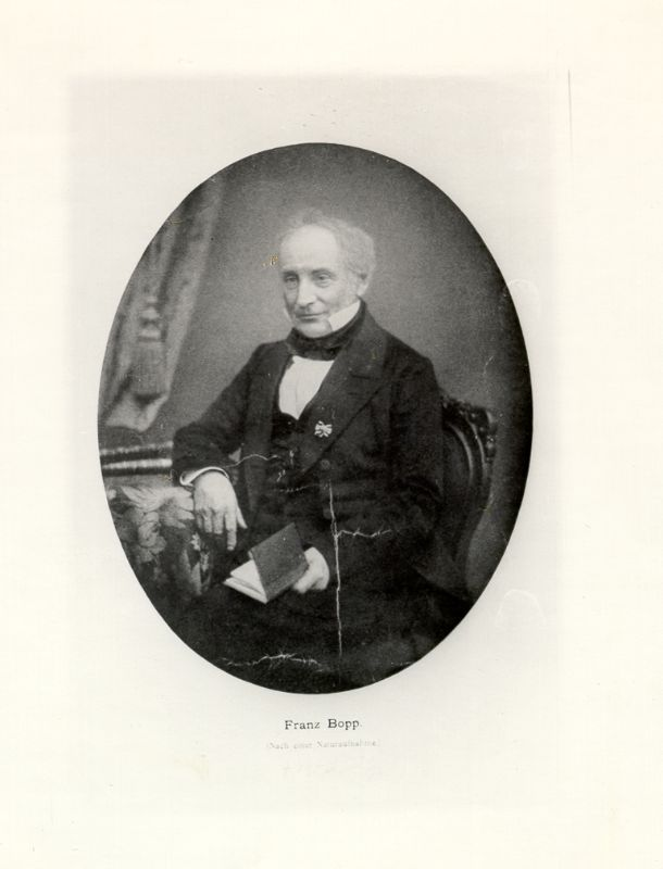 Foto eines Fotos, Porträt, Franz Bopp