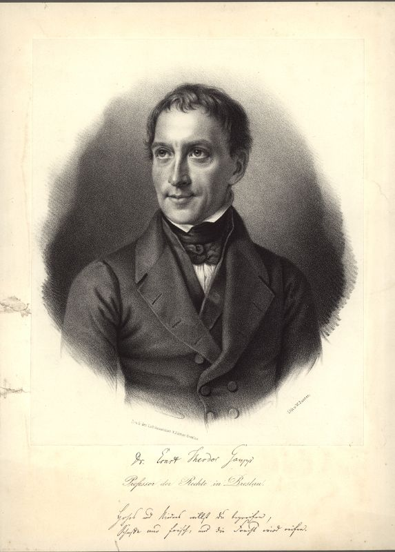 Lithographie, Porträt, Ernst Theodor Gaupp